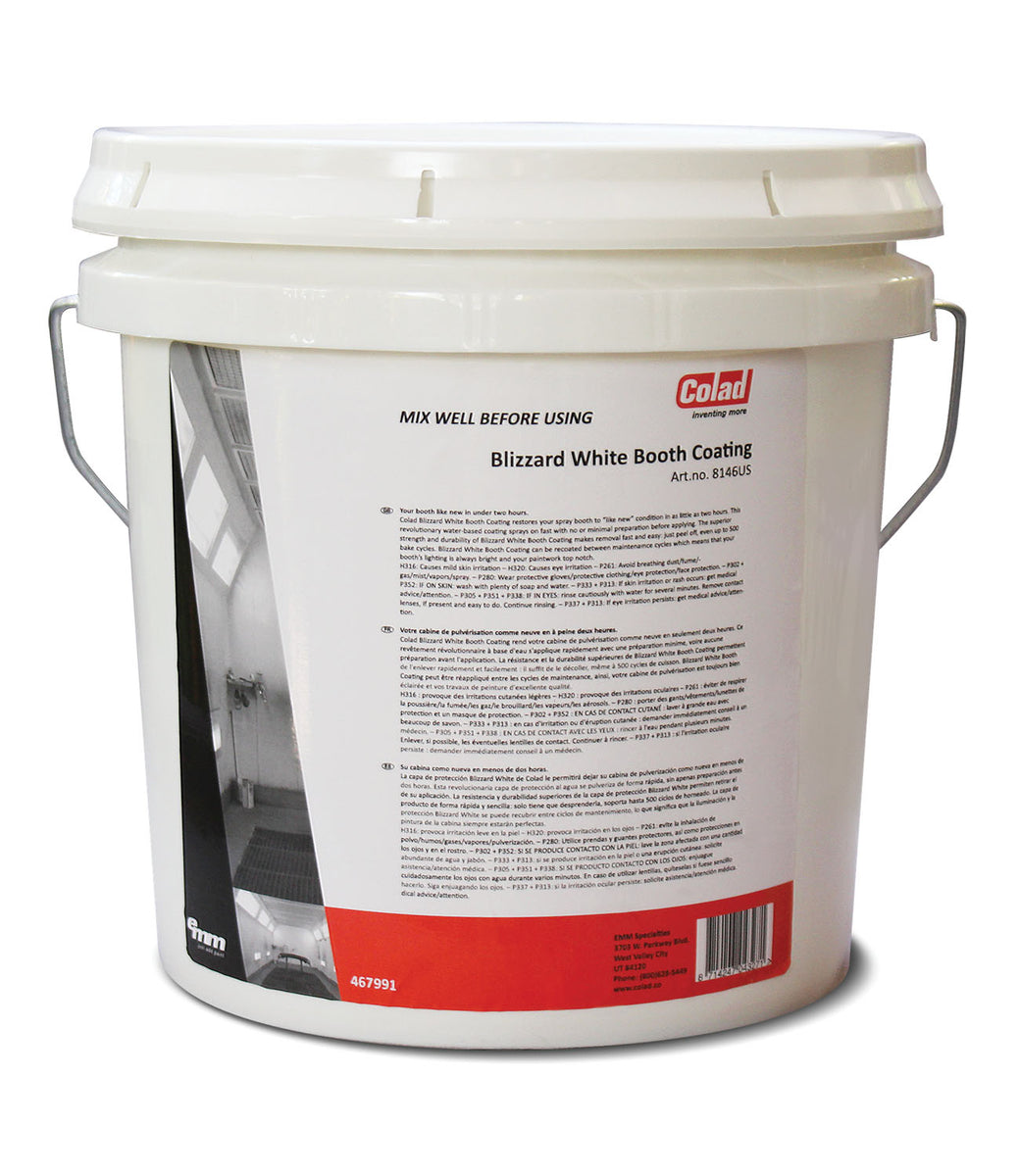 Colad Blizzard White Spray Booth Coating – Collision Quest Inc.